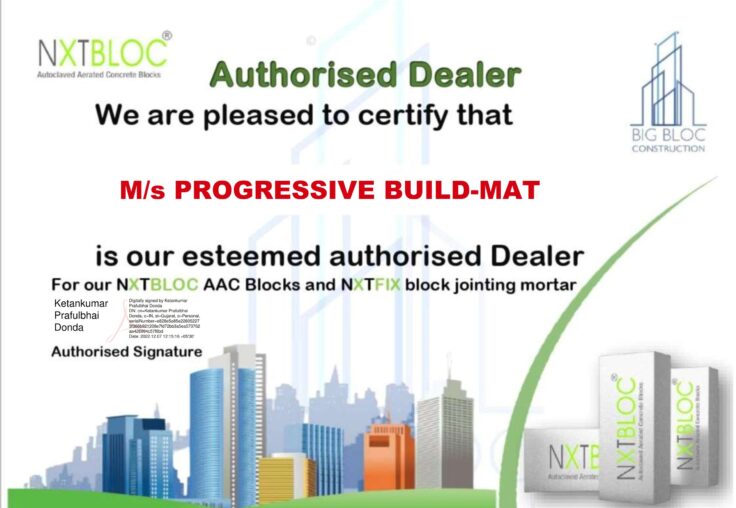 Certificates – Progressive Build Mat